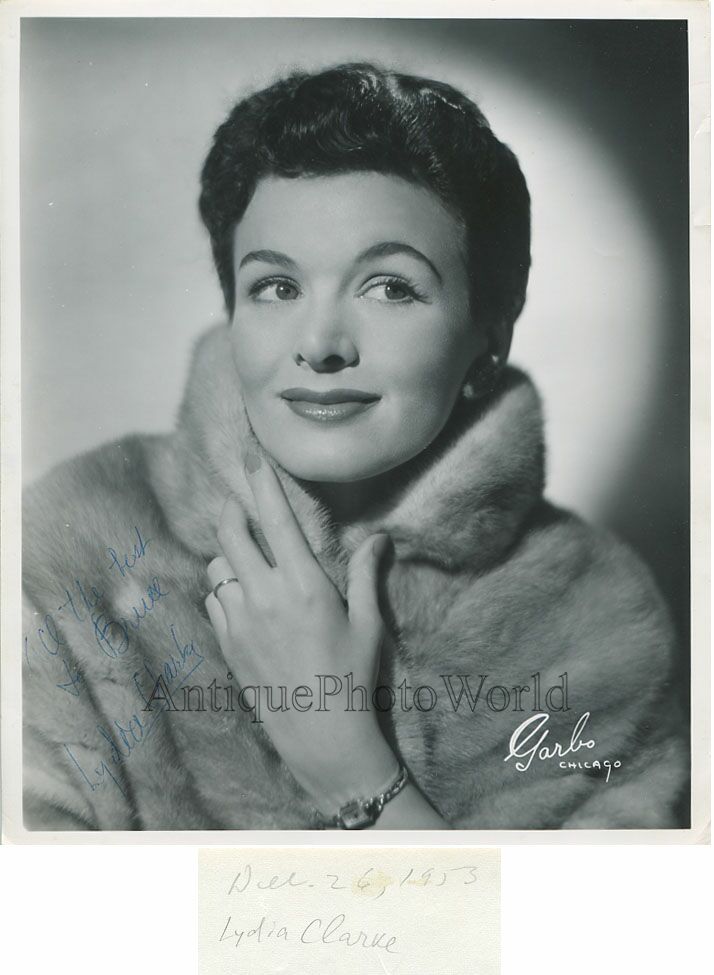Actress Lydia Clarke signed autograph vintage photo | eBay